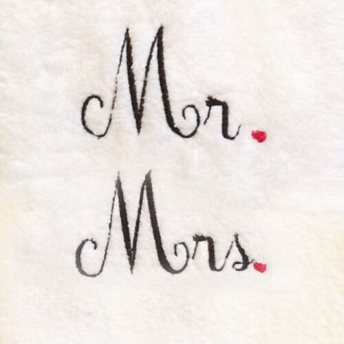 Cursive, Modern Mr and Mrs machine embroidery designs for newlyweds ...