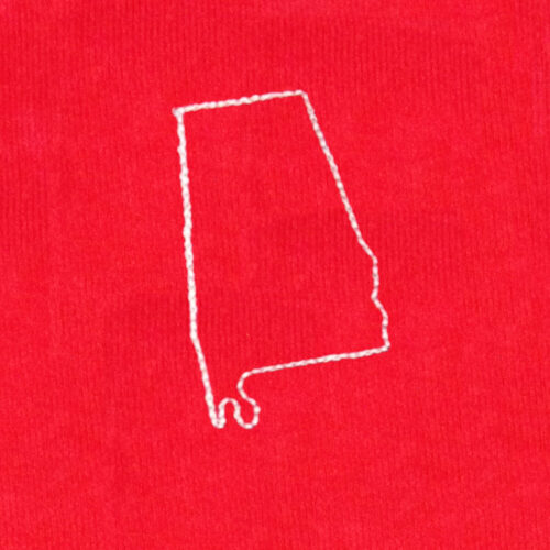 Alabama appliqué and embroidery design. U.S. state appliqué and ...
