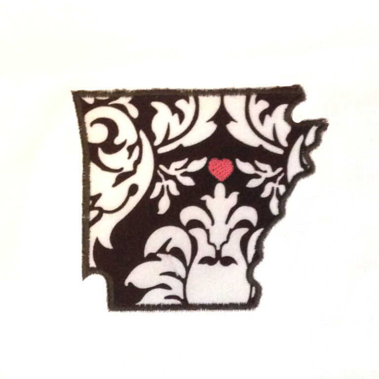 Arkansas appliqué and embroidery design in 7 styles and sizes. Buy this ...