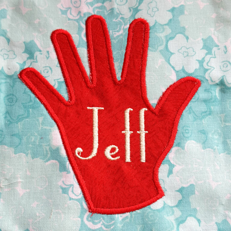 Simple hand machine embroidery and appliqué designs in several sizes ...