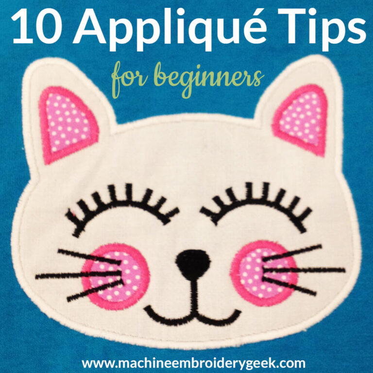 10 appliqué tips for beginners - Machine Embroidery Geek