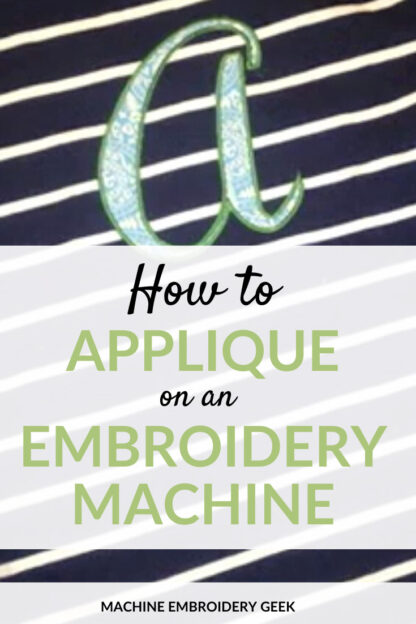 How to appliqué on an embroidery machine - Machine Embroidery Geek
