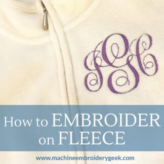 How to embroider on a puffy vest (or coat) - Machine Embroidery Geek