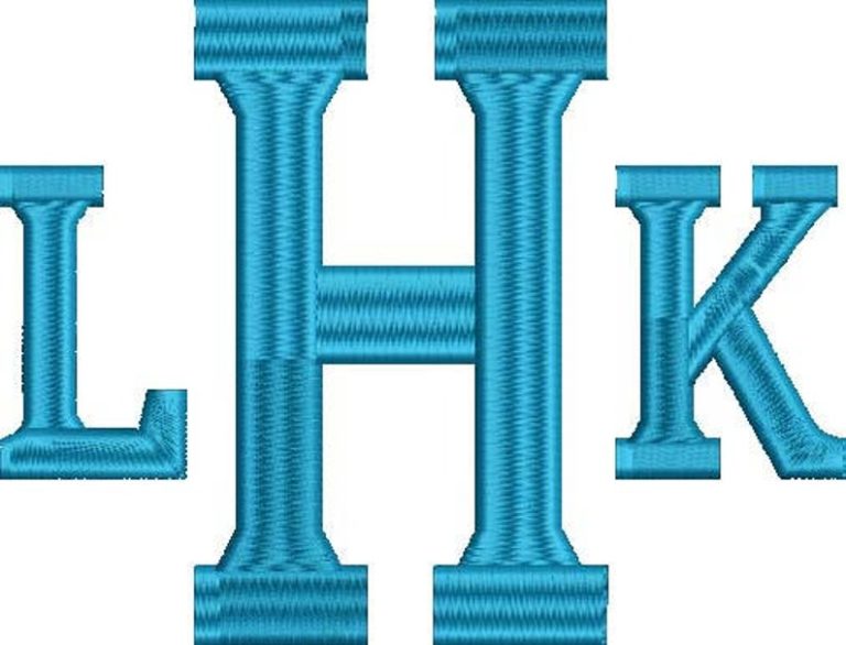 10 Best Monogram Fonts for Machine Embroidery