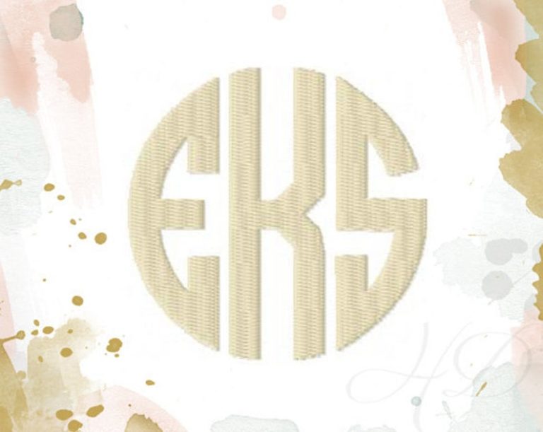 10 Best Monogram Fonts for Machine Embroidery
