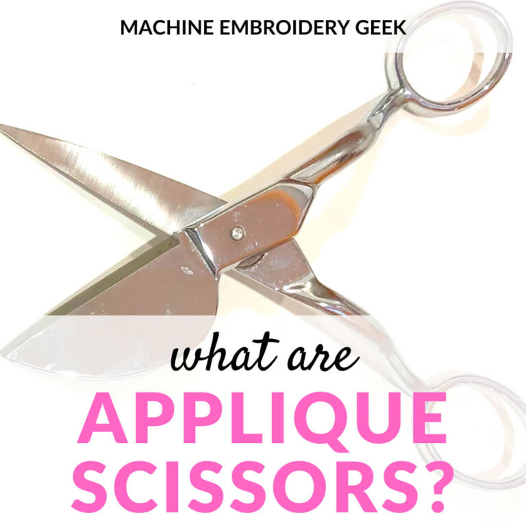 What are appliqué scissors? - Machine Embroidery Geek