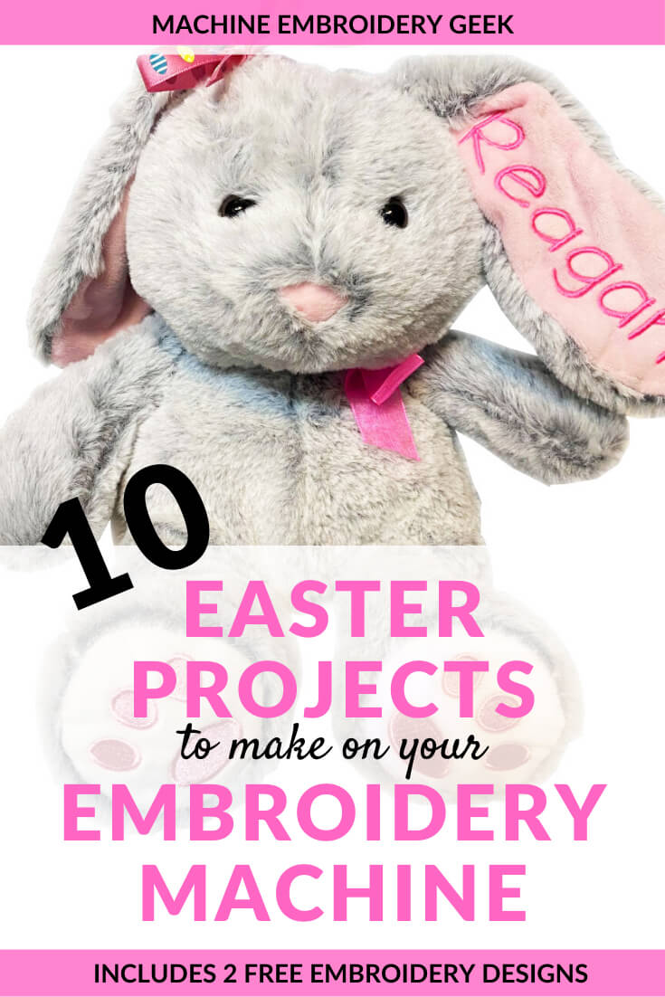 Machine embroidery projects for Easter
