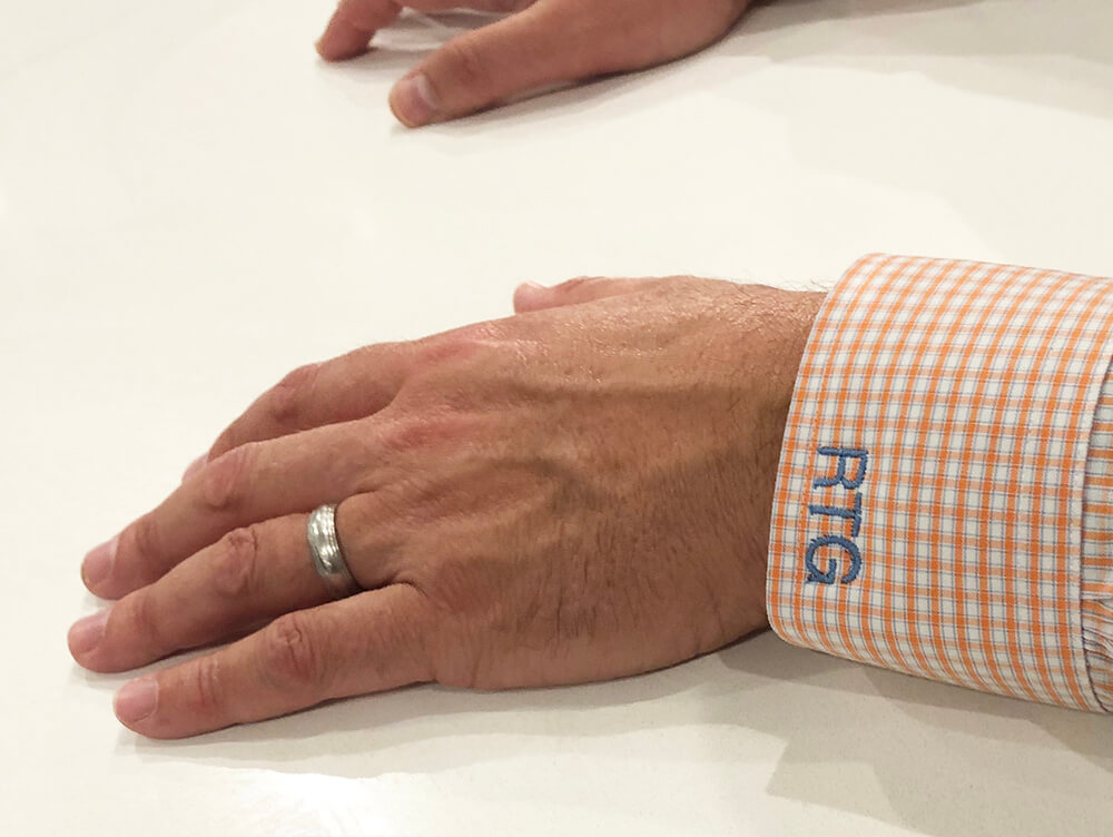 How to embroider on men's shirt cuffs - Machine Embroidery Geek