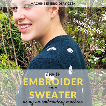 How to embroider on a sweater with an embroidery machine