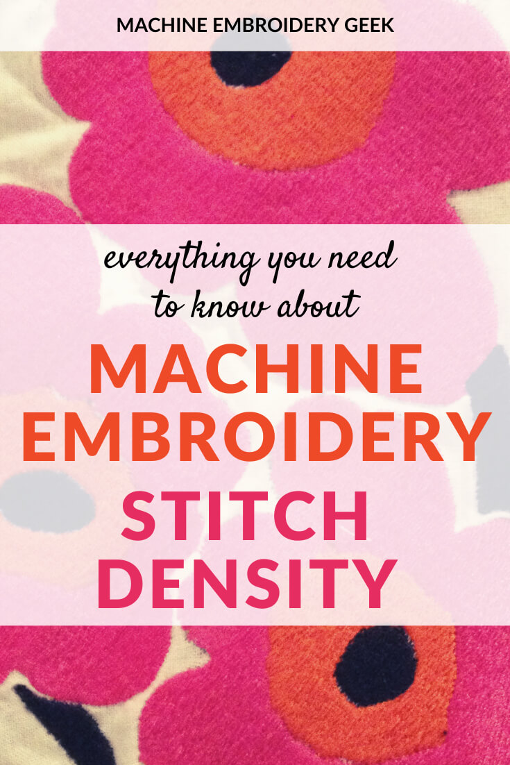 What is stitch density in machine embroidery? - Machine Embroidery Geek