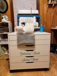 How to organize thread for sewing and machine embroidery