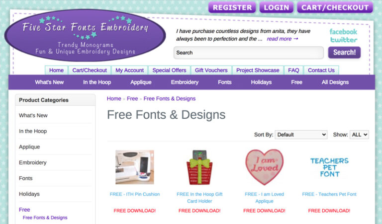 Free Machine Embroidery Designs: 20 Great Online Sources