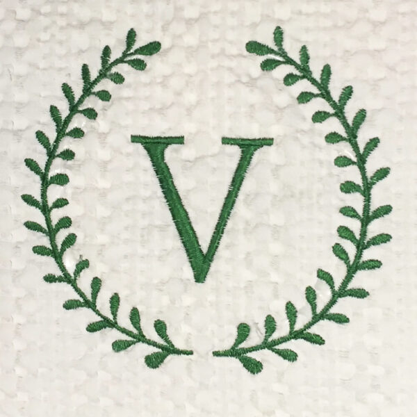 Elegant Roman Wreath Design in Every Letter - 3 Sizes - Machine ...