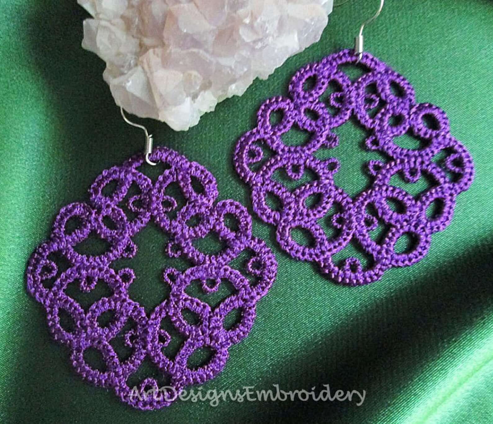 Machine embroidery jewelry designs that you will actually want to make
