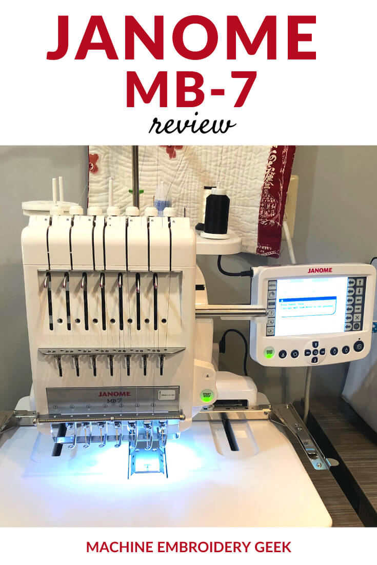 Janome MB-7 review: a perfect entry-level multi-needle - Machine Embroidery Geek