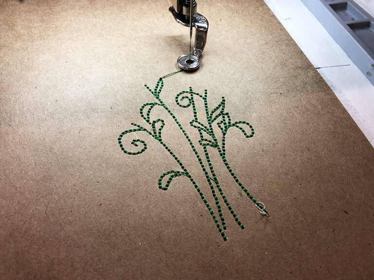 How to embroider on paper cards - Machine Embroidery Geek
