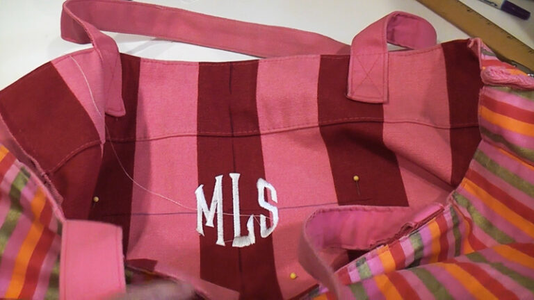 How to machine embroider a tote bag - Machine Embroidery Geek