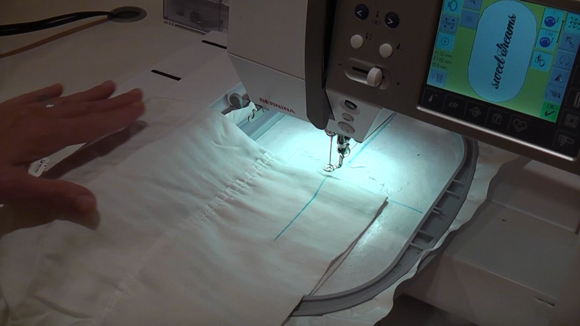 How to embroider on a pillow case - Machine Embroidery Geek