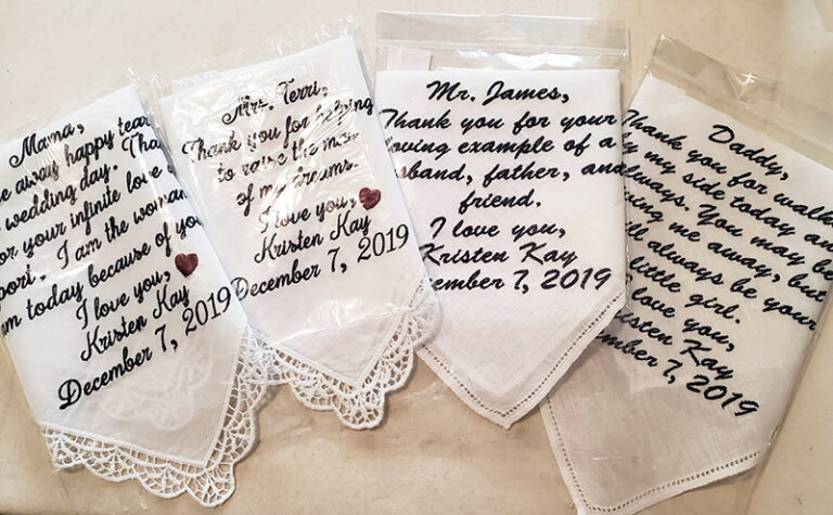The best embroidery fonts for handkerchiefs - Machine Embroidery Geek
