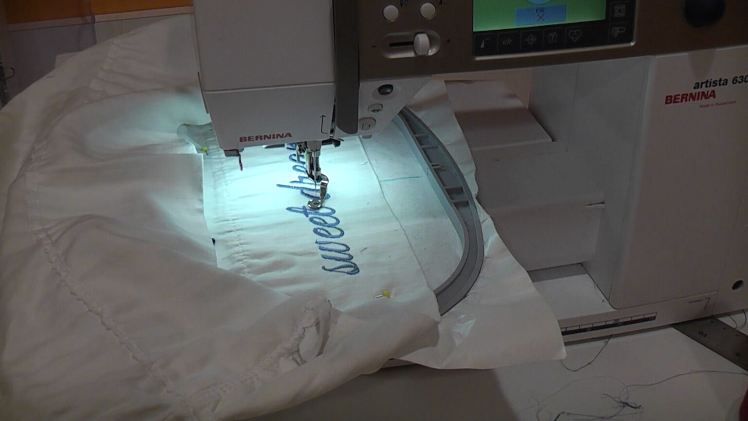 How to embroider on a pillow case - Machine Embroidery Geek