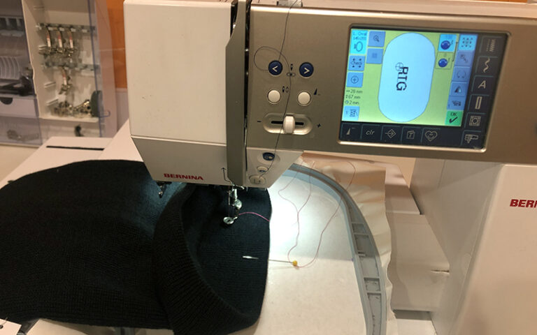 How to embroider on a beanie - Machine Embroidery Geek