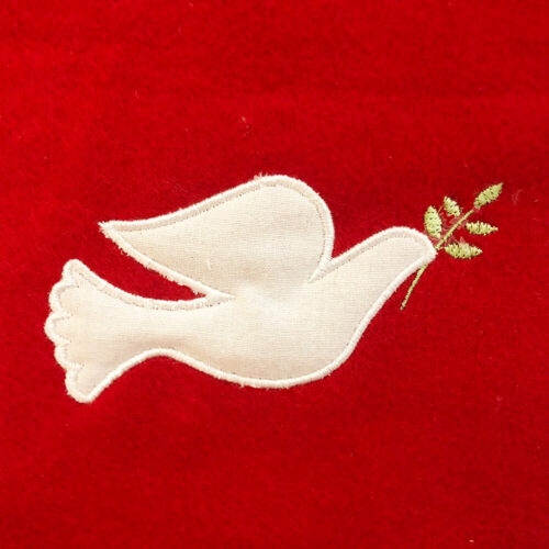 Dove of peace machine appliqué design perfect for holiday decor ...