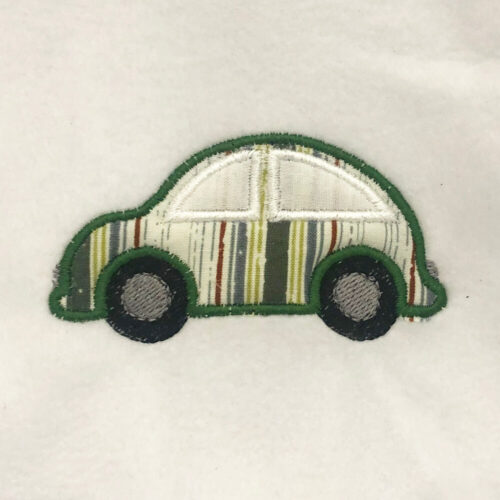 Cute little car appliqué design - Machine Embroidery Geek