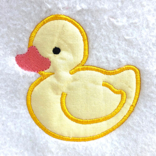 Sweet duck appliqué design - Machine Embroidery Geek
