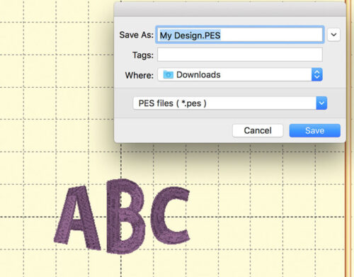 How to set up a monogram for machine embroidery