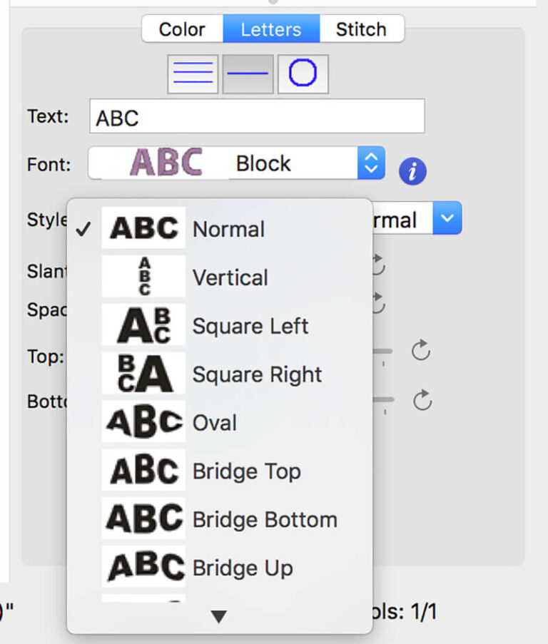 How to set up a monogram for machine embroidery