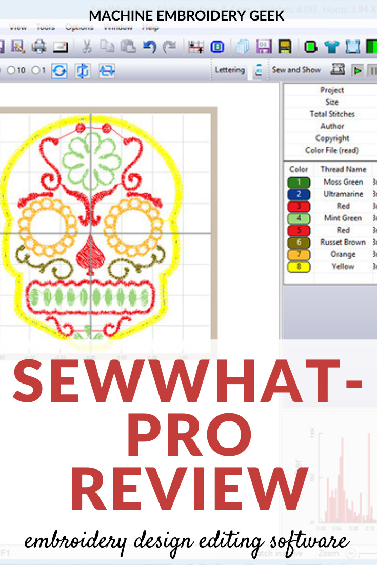 SewWhat-Pro Review: edit your embroidery designs to suit your needs