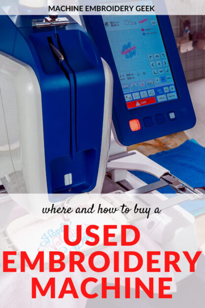 Used embroidery machines: where to buy and should you?