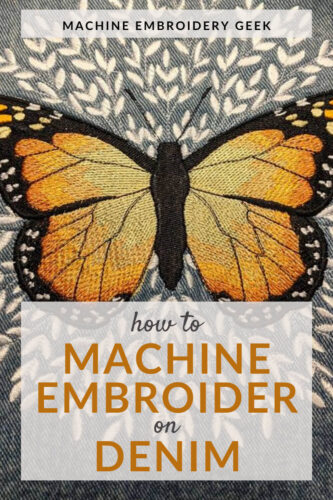 Machine embroidery on denim - Machine Embroidery Geek