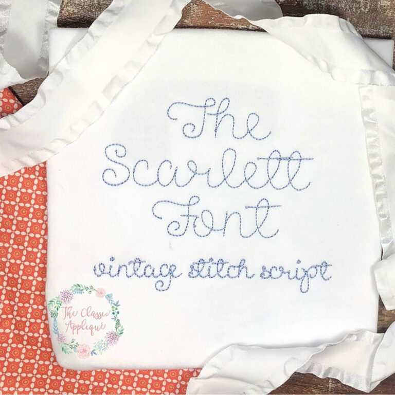 Best machine embroidery script fonts - Machine Embroidery Geek