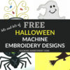 Free Halloween embroidery designs - Machine Embroidery Geek