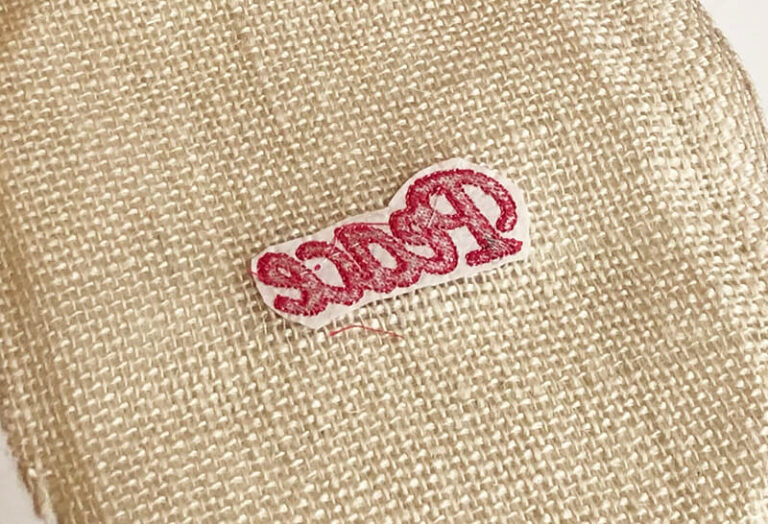 How to embroider on burlap - Machine Embroidery Geek