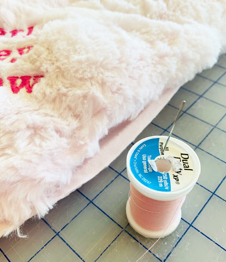 Machine embroidery on faux fur - Machine Embroidery Geek