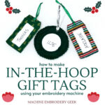 How to make in-the-hoop tags - Machine Embroidery Geek