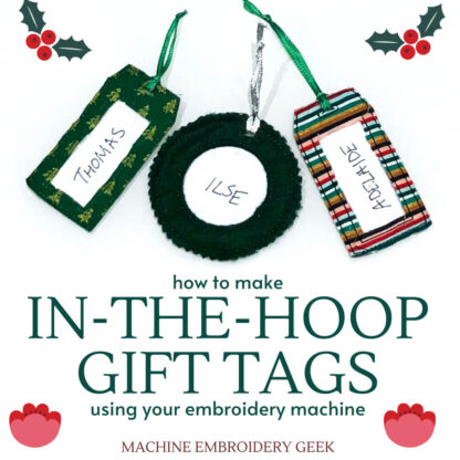 How to make in-the-hoop tags - Machine Embroidery Geek