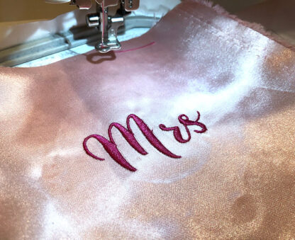 Machine embroidery on satin - Machine Embroidery Geek