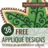 38 free appliqué designs to stitch on your embroidery machine - Machine ...
