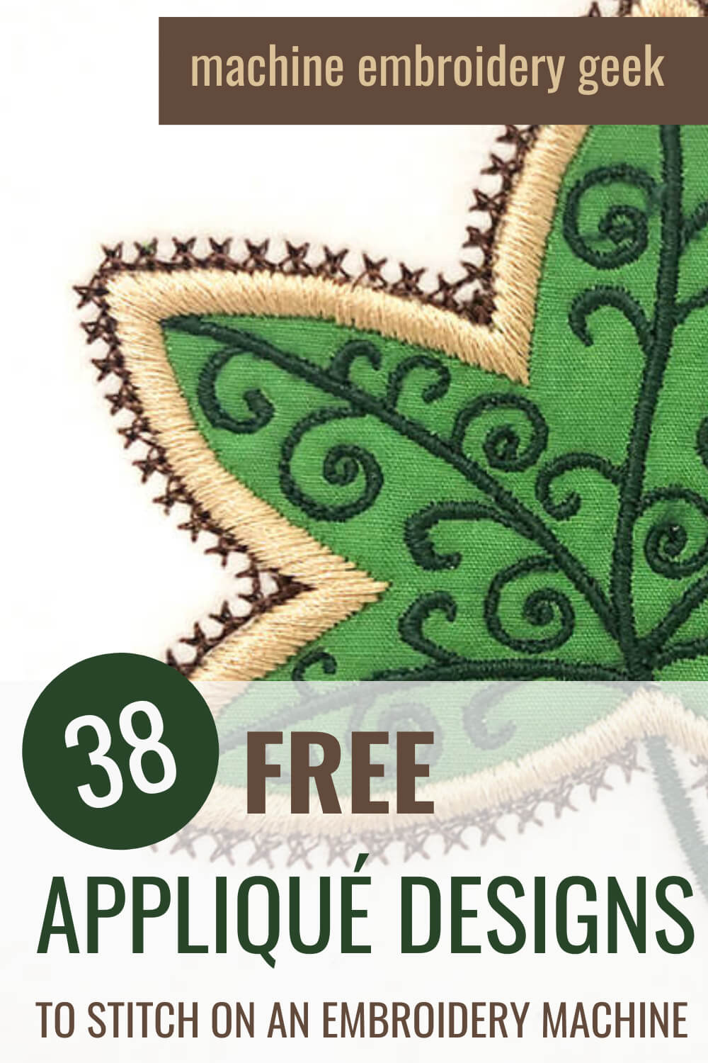 38 free appliqué designs to stitch on your embroidery machine - Machine ...