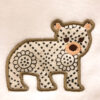 Woodland bear appliqué design - Machine Embroidery Geek