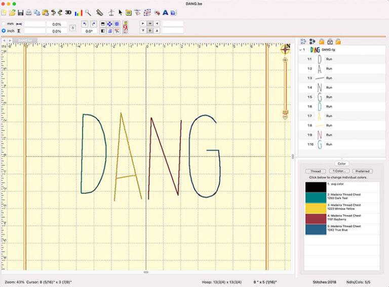 How to do couching on an embroidery machine