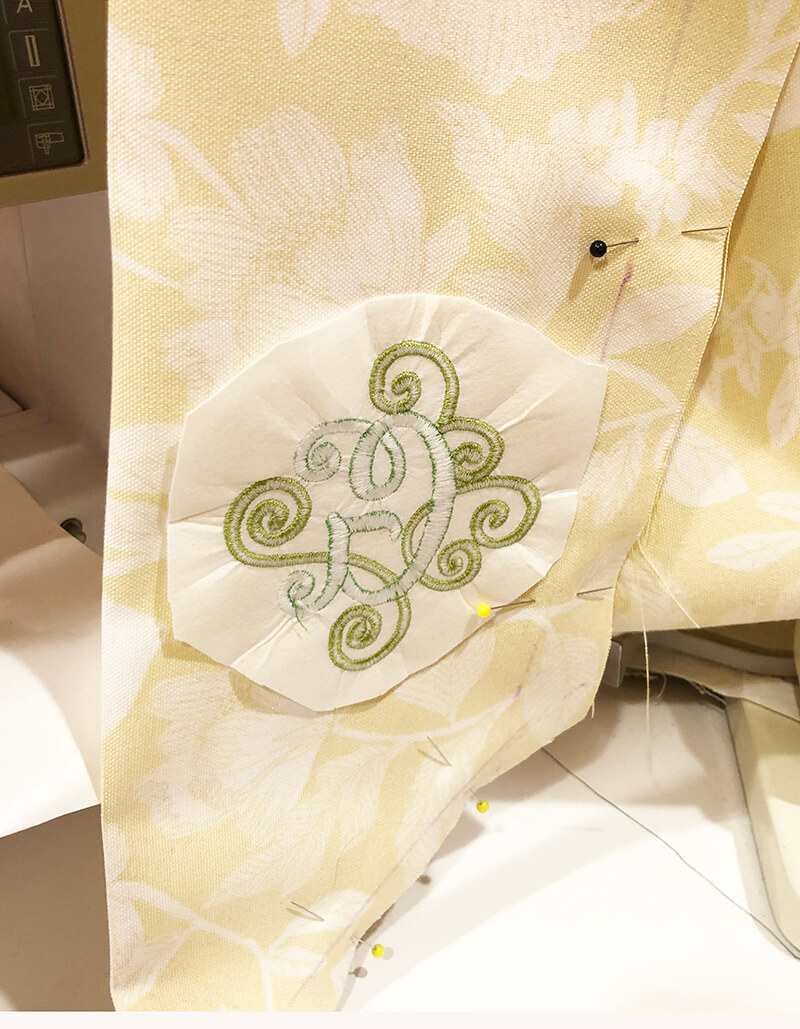 How to make a monogrammed wreath sash