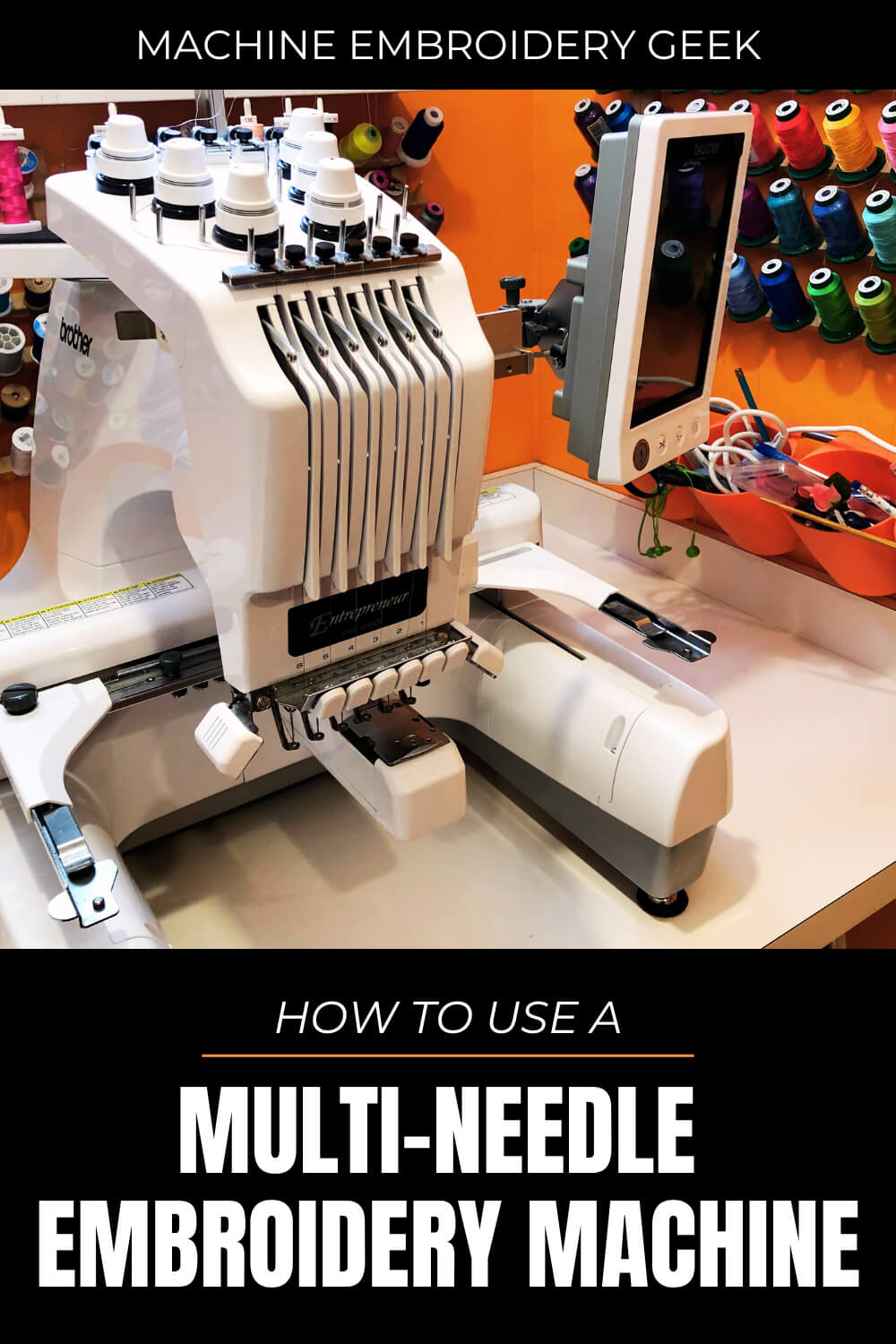 How to Use a Brother Multi-Needle Embroidery Machine