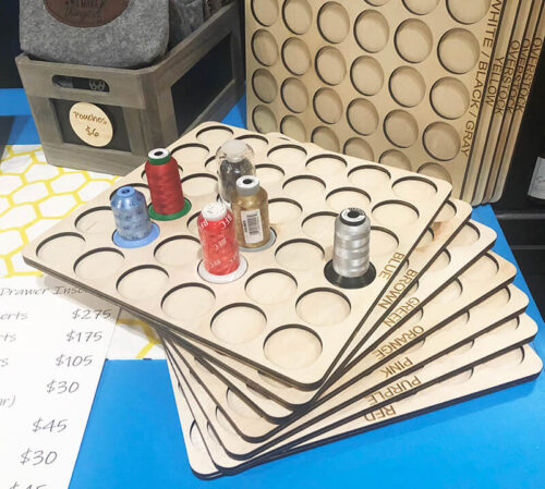 How to organize thread for sewing and machine embroidery