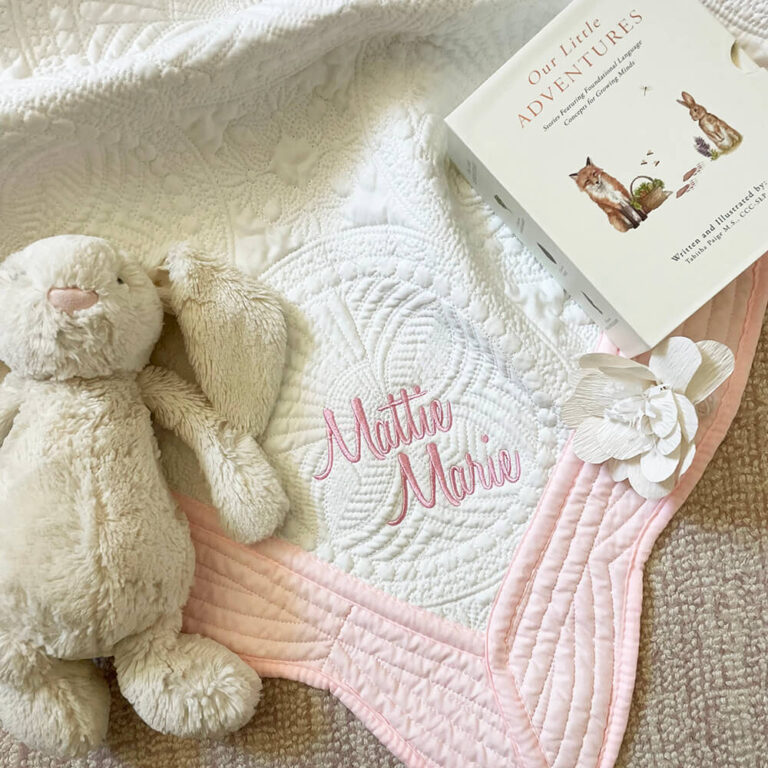 Heirloom baby blanket - Machine Embroidery Geek