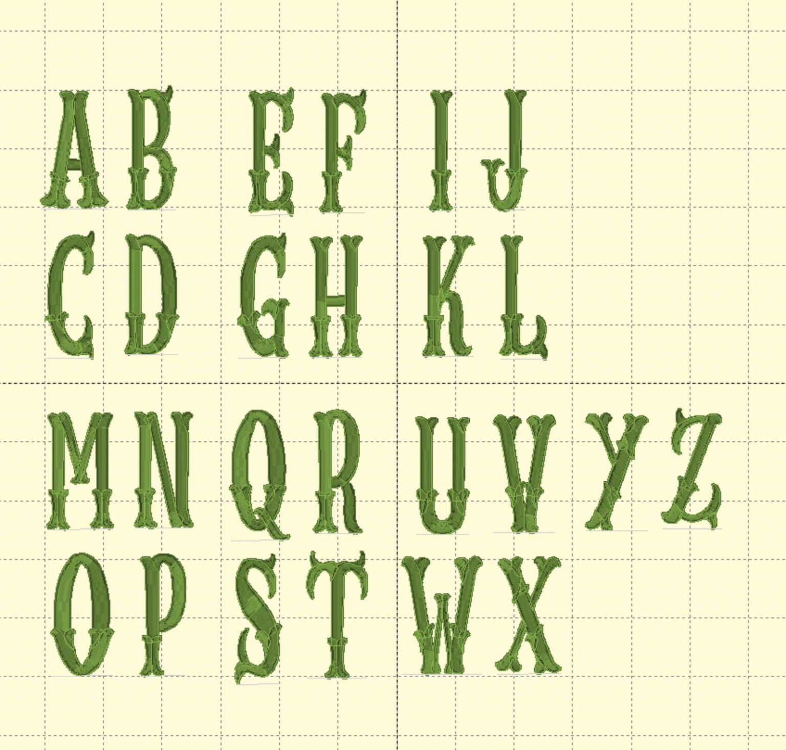 Ariel Monogram Font