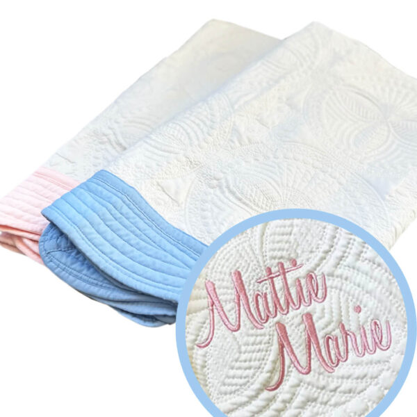 Heirloom baby blanket - Machine Embroidery Geek